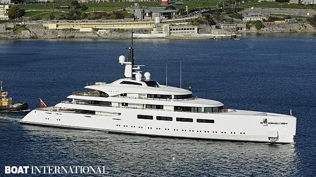 96m superyacht Vava II leaves the Pendennis Plus yard